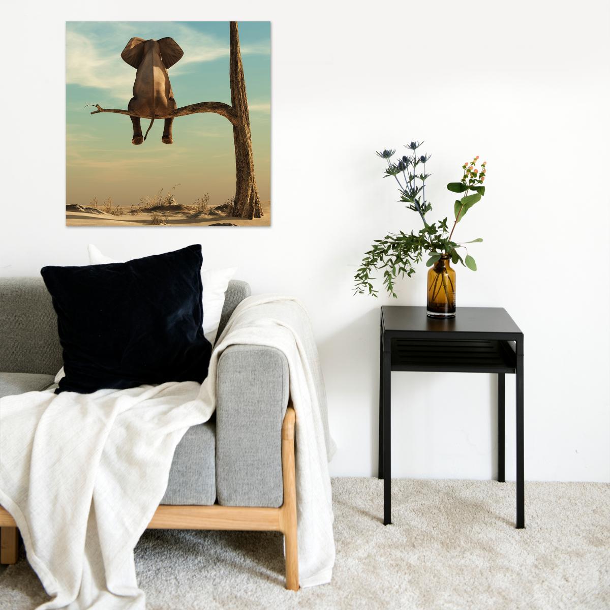 Картина Lonely elephant 50x50 см 14221477 на топ цена — Home Max | ex ...