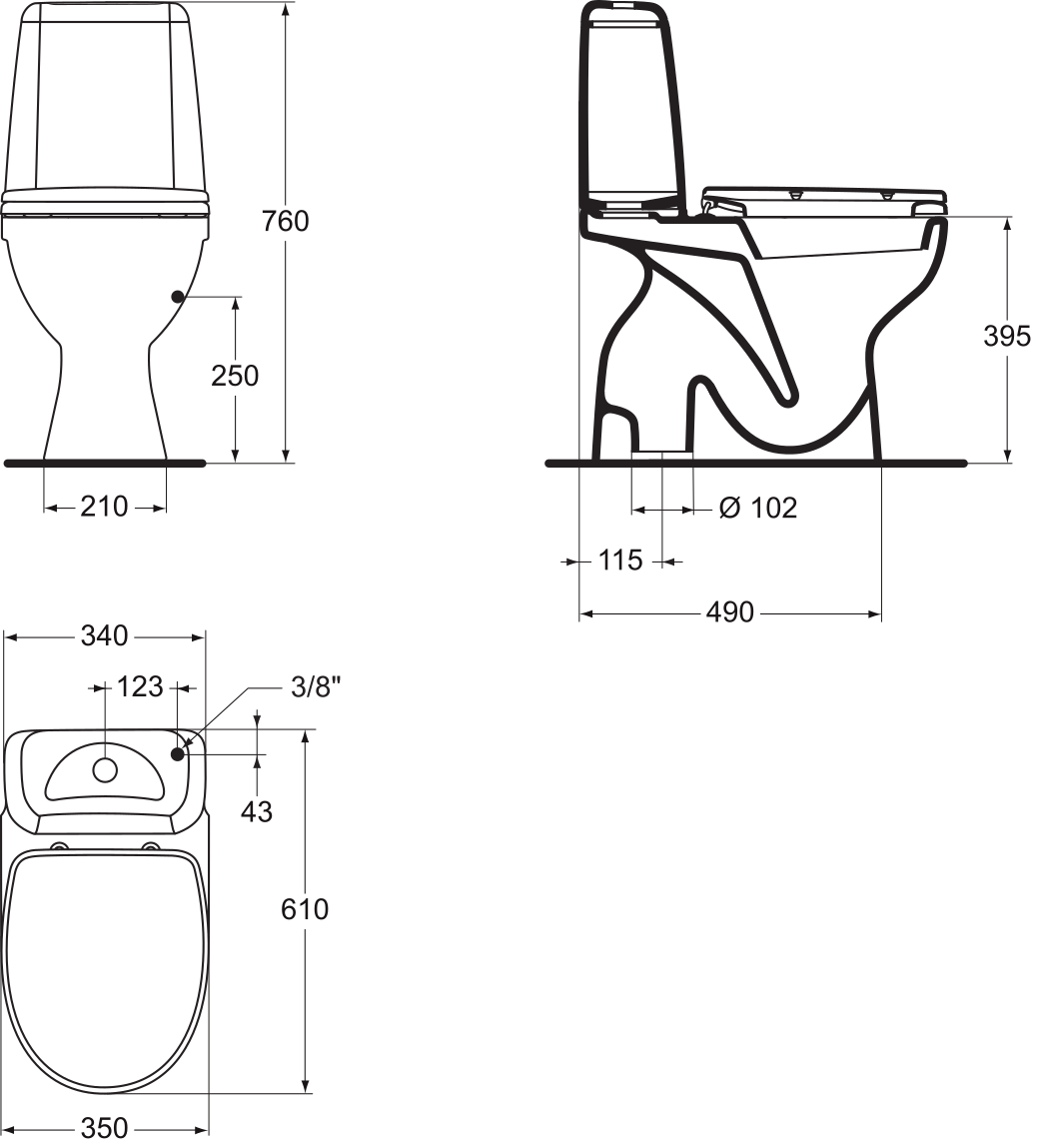Моноблок Корона бял вертикален 21065354 на топ цена — Home Max | ex Baumax