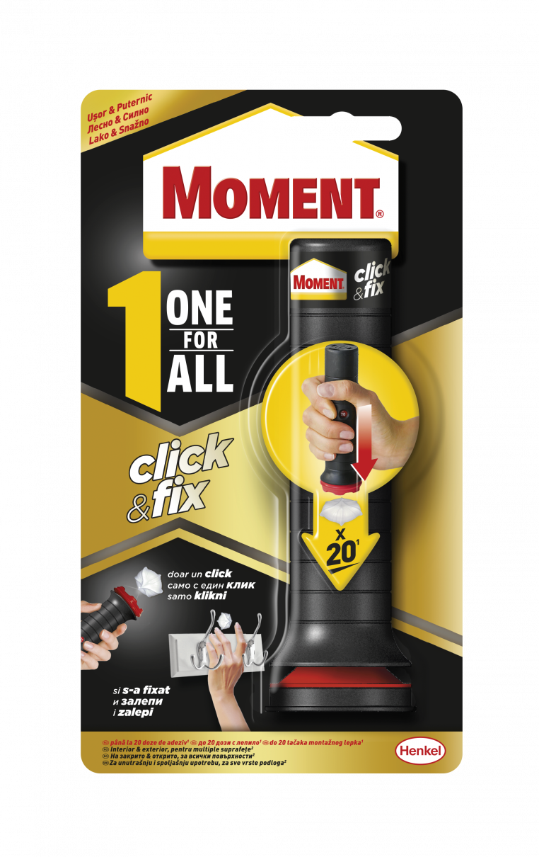 Монтажно лепило MOMENT CLICK&FIX 30гр. 13111847 на топ цена — Home Max ...
