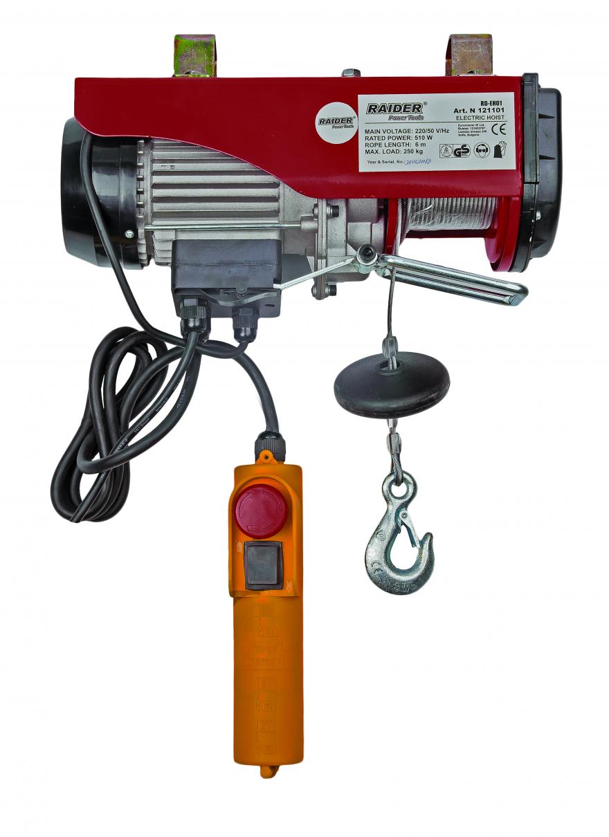 Електрически телфер 250kg Raider 6m RD-EH01 06006211 на топ цена — Home ...