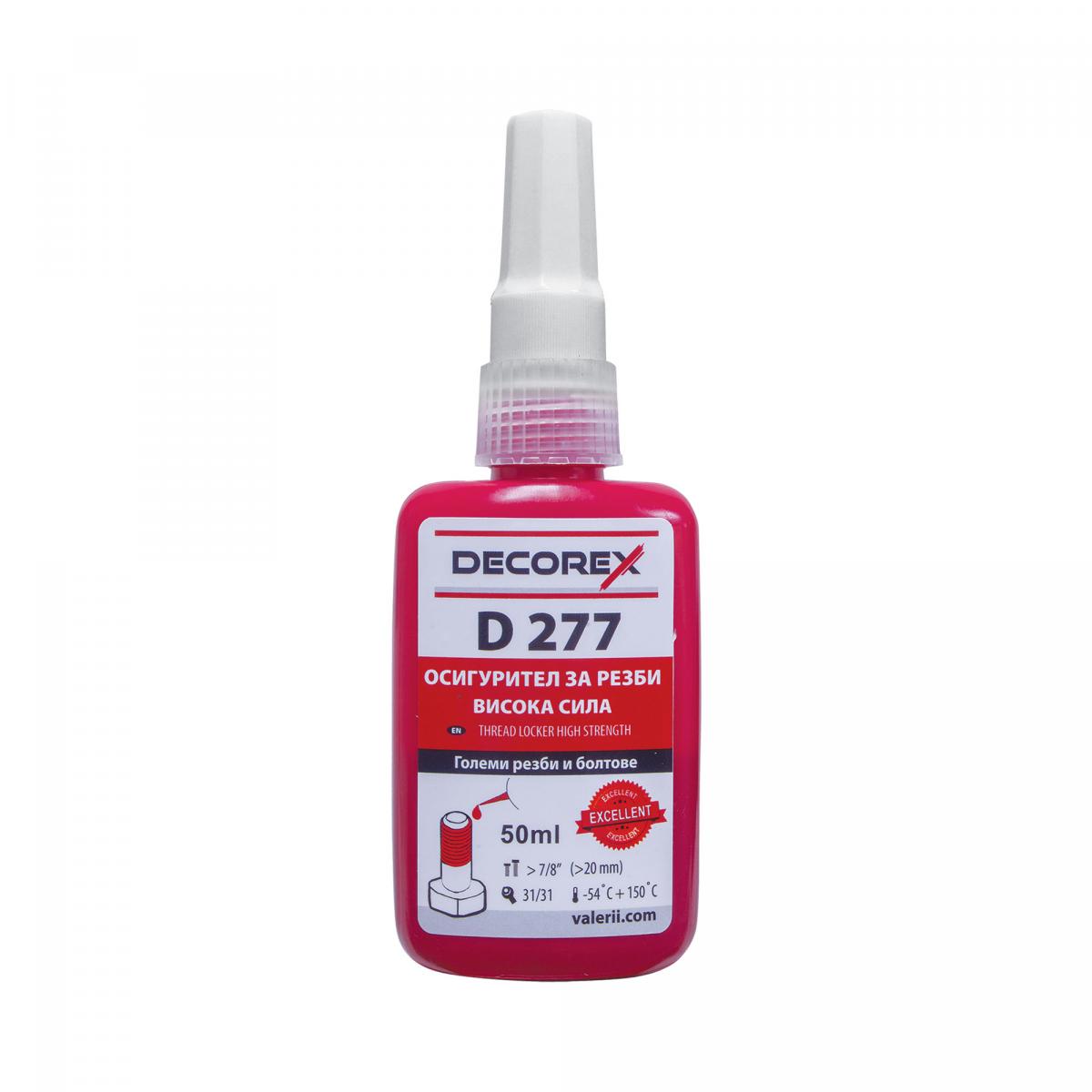 Лепило за резби висока якост D277 50 мл. DECOREX 06087951 на топ цена — Home Max | ex Baumax