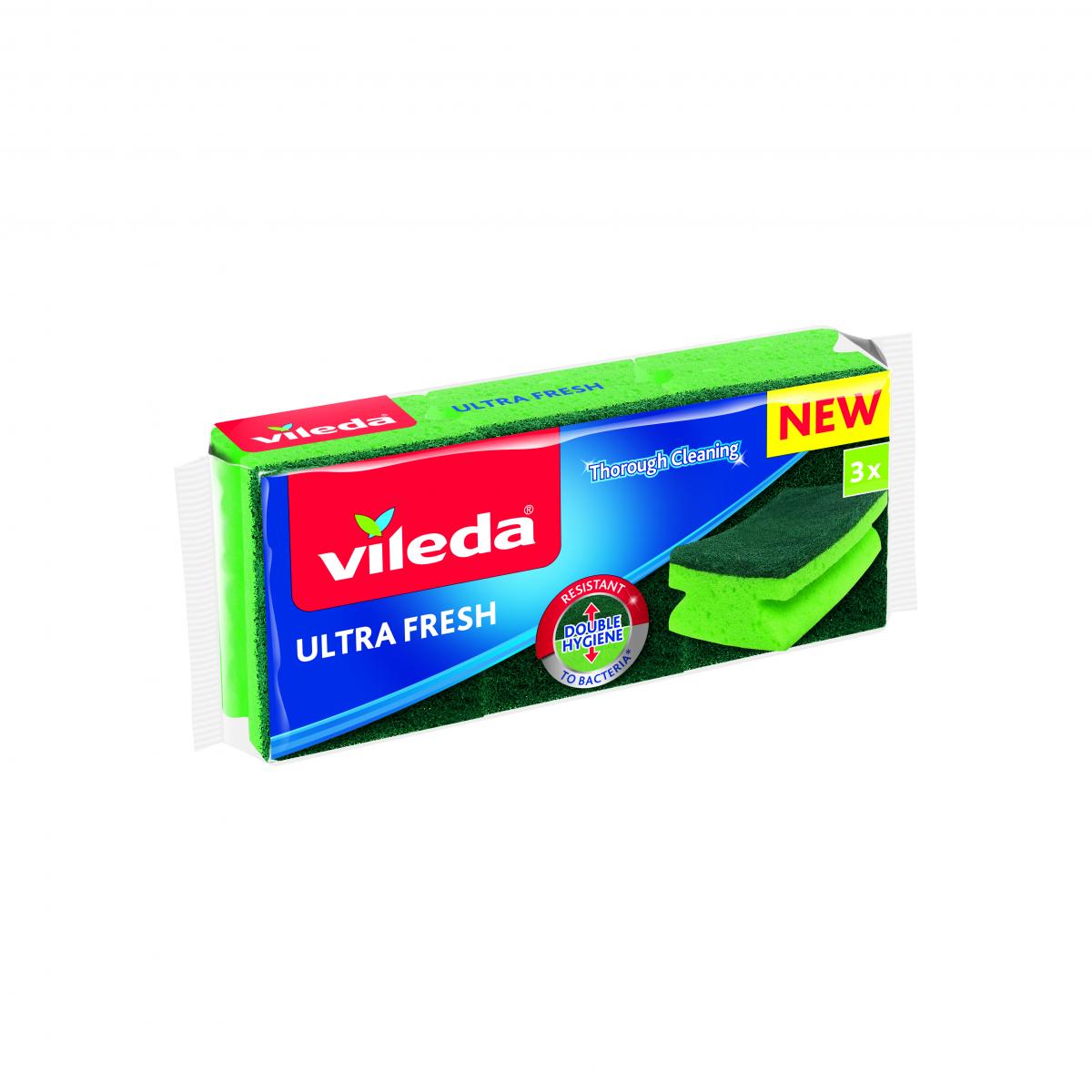 Кухненска гъба Vileda Ultra Fresh Anti-bac 3 бр. 14219696 на топ цена ...