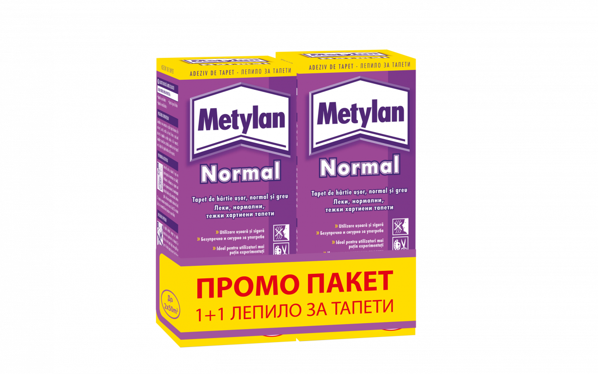 Промо Metylan Normal лепило за тапети 2х125 г 11074779 на топ цена ...