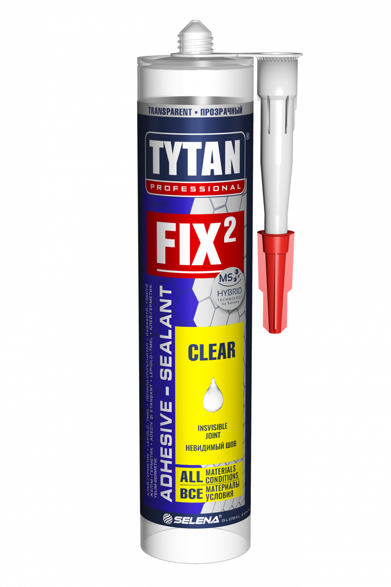 Монтажно лепило-уплътнител Tytan Professional FIX2 Clear 04049388 на ...