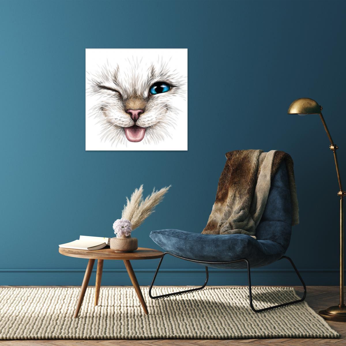 Картина Winking cat 50x50 см 14221460 на топ цена — Home Max | ex Baumax