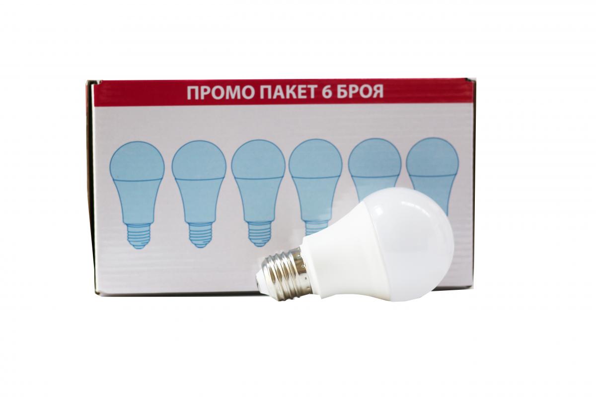 LED крушка 10W E27 6000K - пакет 6 бр 12044771 на топ цена — Home Max ...