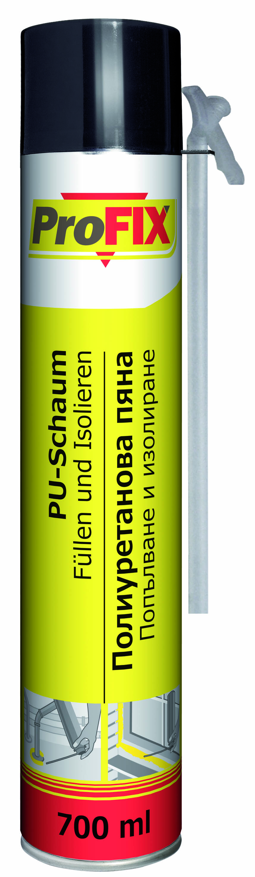Ръчна ПУ пяна Profix, 700 мл 04006275 на топ цена — Home Max | ex Baumax
