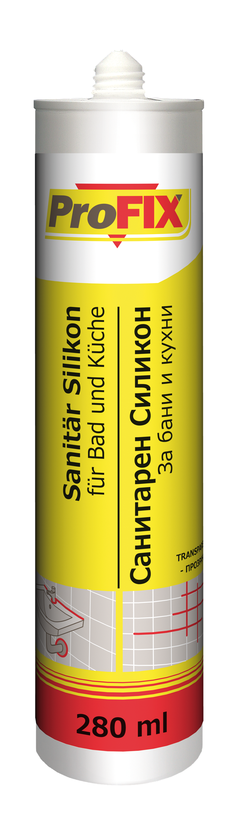 Санитарен силикон Profix, бял 280мл 04006299 на топ цена — Home Max ...