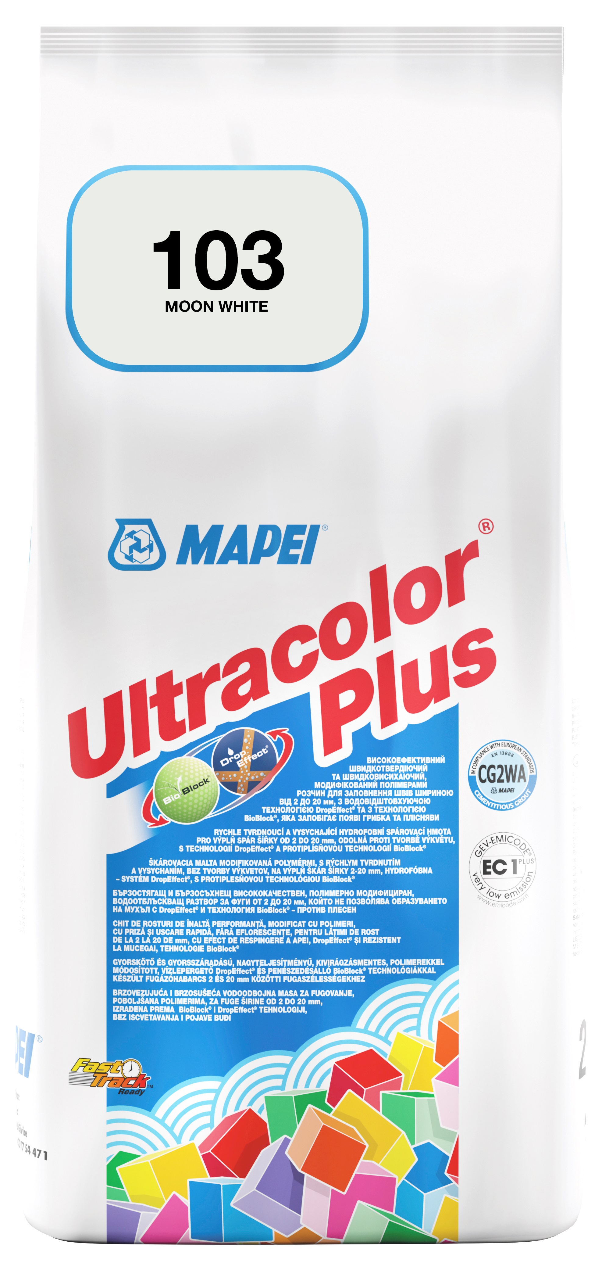 Фугираща смес Mapei Ultracolor Plus 103 Лунно бял 2 кг 04068099 на топ ...