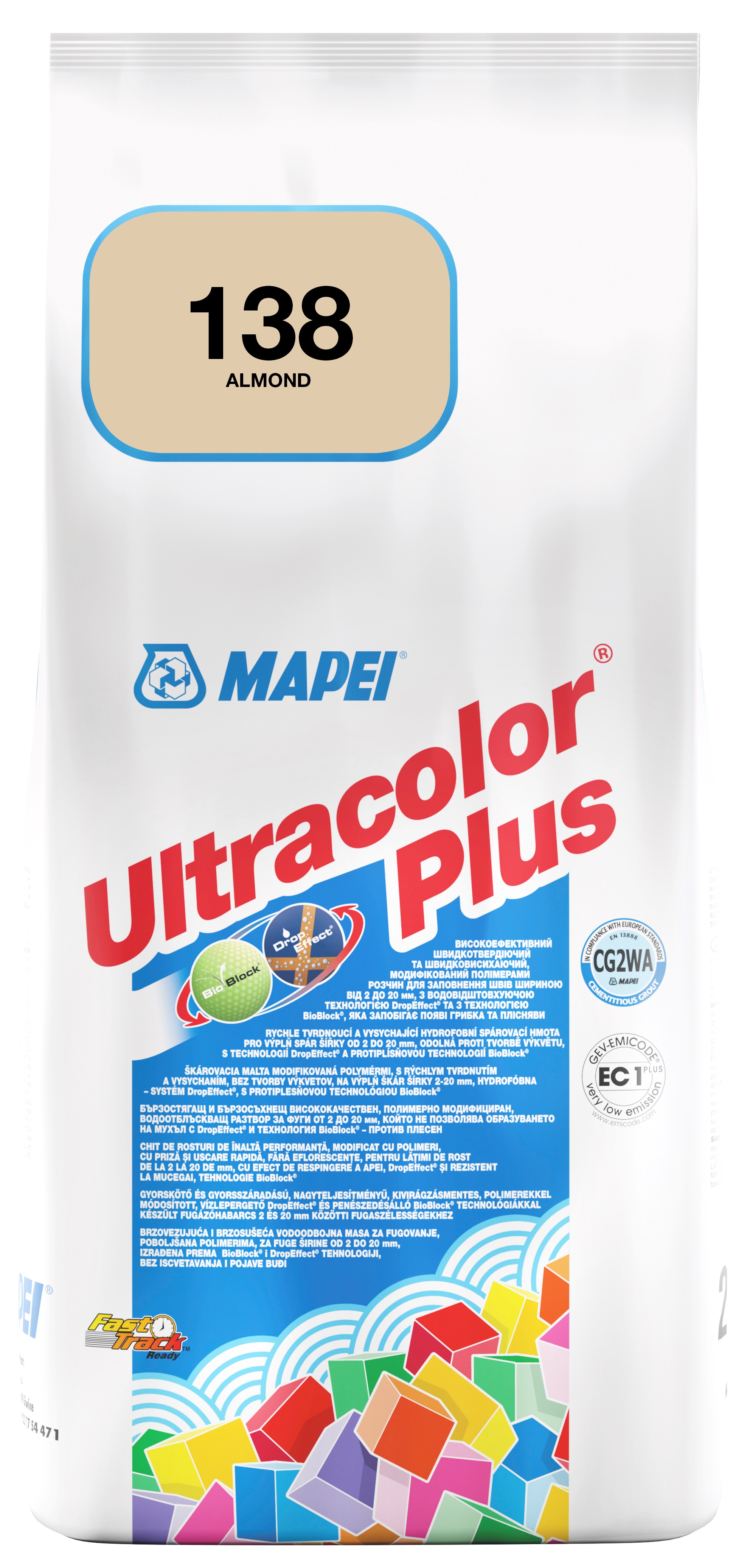 Фугираща смес Mapei Ultracolor Plus 138 Бадем 2 кг 04068143 на топ цена ...