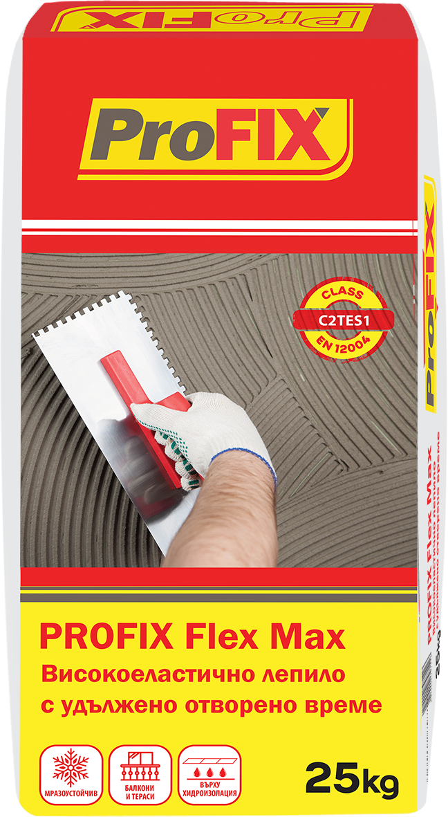 Високоеластично лепило за плочки Profix Flex Max 25 кг C2TES1 04072775 ...