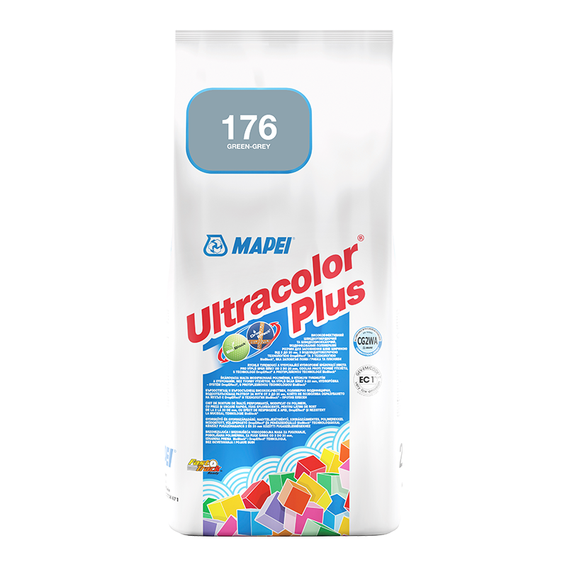 Фугираща смес Mapei Ultracolor Plus 176 Сиво зелен, 2 кг 04073093 на ...