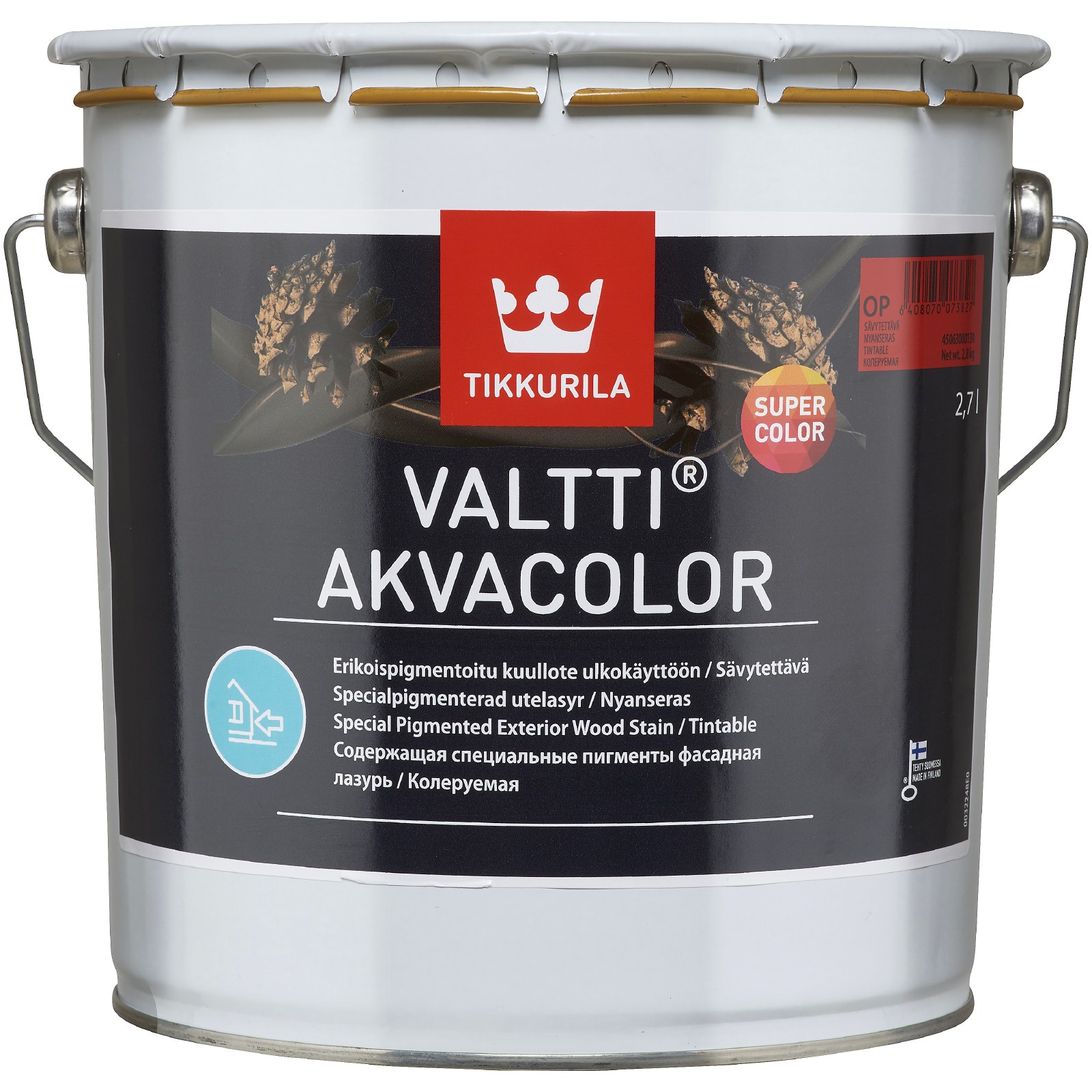 Масло за дърво VALTTI AKVACOLOR EP 2.7л 13109301 на топ цена — Home Max ...