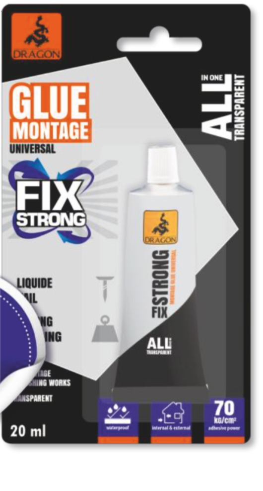 Универсално монтажно лепило Dragon Fix Strong 20 мл 13125844 на топ цена — Home Max | ex Baumax